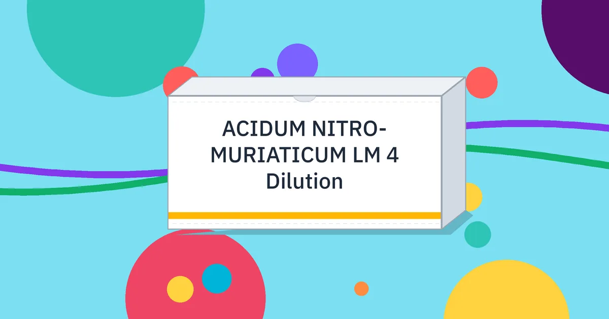 Symbolbild: Packung mit der Aufschrift ACIDUM NITRO-MURIATICUM LM 4 Dilution (PZN 13279937) – Verfügbarkeit und Bezug in Apotheken in Frankfurt am Main