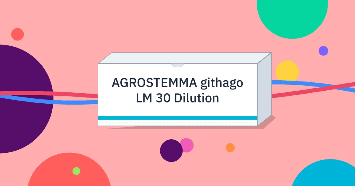 Symbolbild: Packung mit der Aufschrift AGROSTEMMA githago LM 30 Dilution (PZN 13307591) – Verfügbarkeit und Bezug in Apotheken in Frankfurt am Main