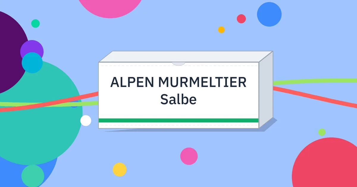 Symbolbild: Packung mit der Aufschrift ALPEN MURMELTIER Salbe (PZN 09444589) – Verfügbarkeit und Bezug in Apotheken in Frankfurt am Main