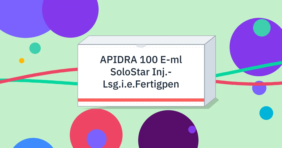 Symbolbild: Packung mit der Aufschrift APIDRA 100 E-ml SoloStar Inj.-Lsg.i.e.Fertigpen (PZN 06975257) – Verfügbarkeit und Bezug in Apotheken in Frankfurt am Main