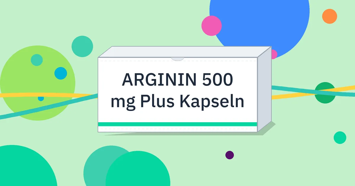 Symbolbild: Packung mit der Aufschrift ARGININ 500 mg Plus Kapseln (PZN 13579817) – Verfügbarkeit und Bezug in Apotheken in Frankfurt am Main