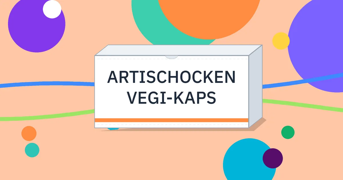 Symbolbild: Packung mit der Aufschrift ARTISCHOCKEN VEGI-KAPS (PZN 10382735) – Verfügbarkeit und Bezug in Apotheken in Frankfurt am Main