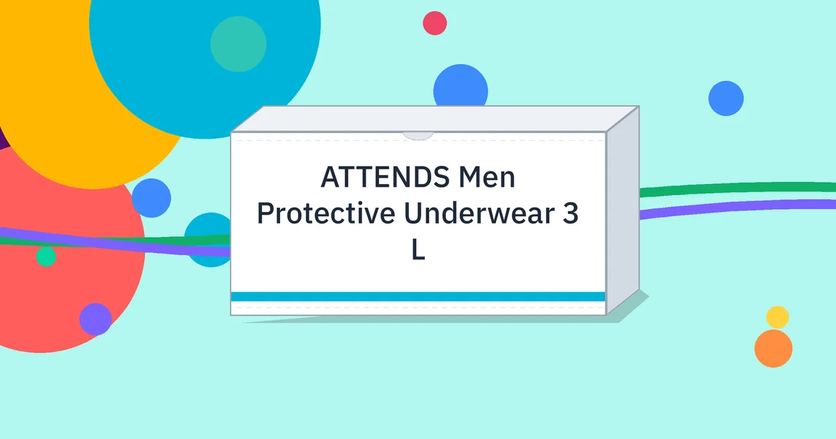 Symbolbild: Packung mit der Aufschrift ATTENDS Men Protective Underwear 3 L (PZN 18336539) – Verfügbarkeit und Bezug in Apotheken in Frankfurt am Main