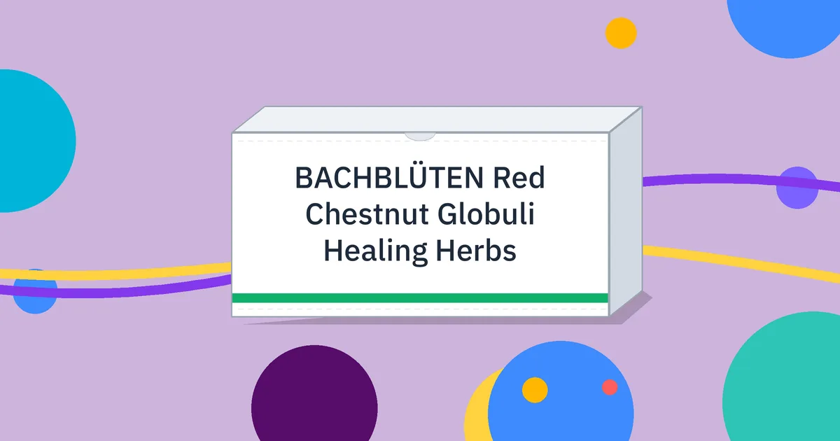 Symbolbild: Packung mit der Aufschrift BACHBLÜTEN Red Chestnut Globuli Healing Herbs (PZN 07366158) – Verfügbarkeit und Bezug in Apotheken in Frankfurt am Main