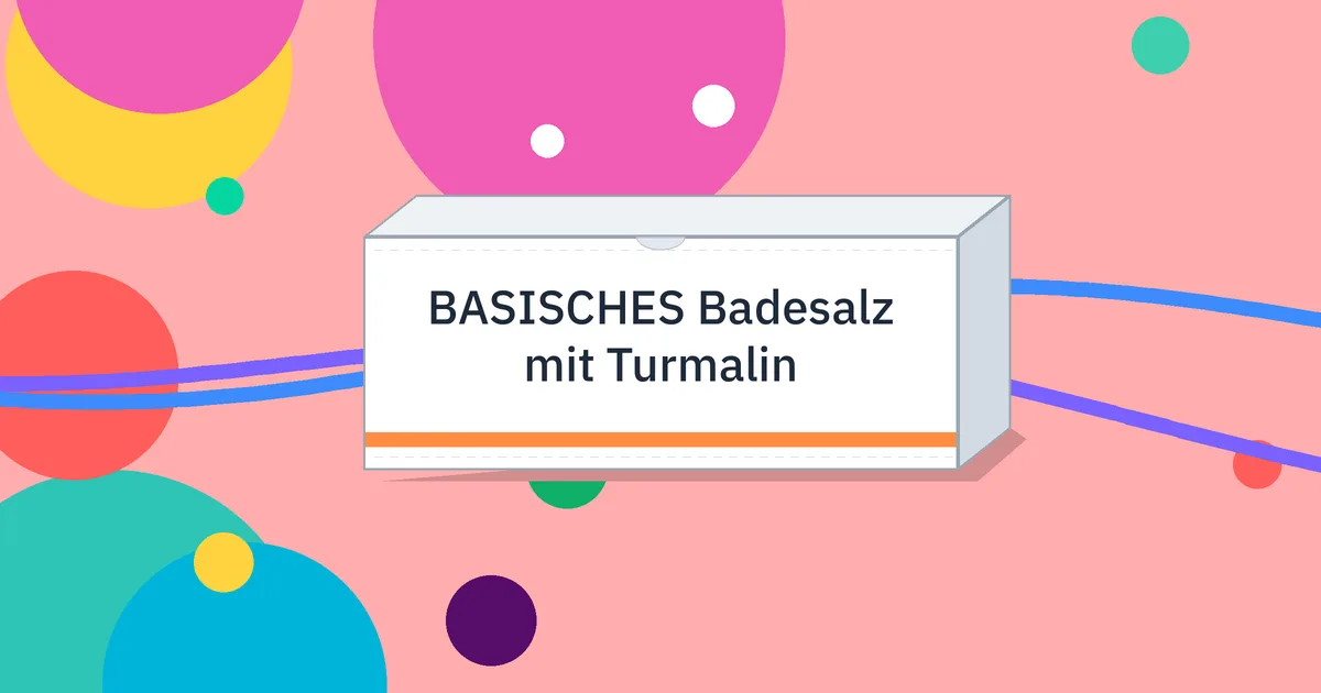 Symbolbild: Packung mit der Aufschrift BASISCHES Badesalz mit Turmalin (PZN 05517653) – Verfügbarkeit und Bezug in Apotheken in Frankfurt am Main