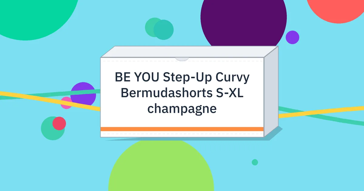Symbolbild: Packung mit der Aufschrift BE YOU Step-Up Curvy Bermudashorts S-XL champagne (PZN 20720630) – Verfügbarkeit und Bezug in Apotheken in Frankfurt am Main