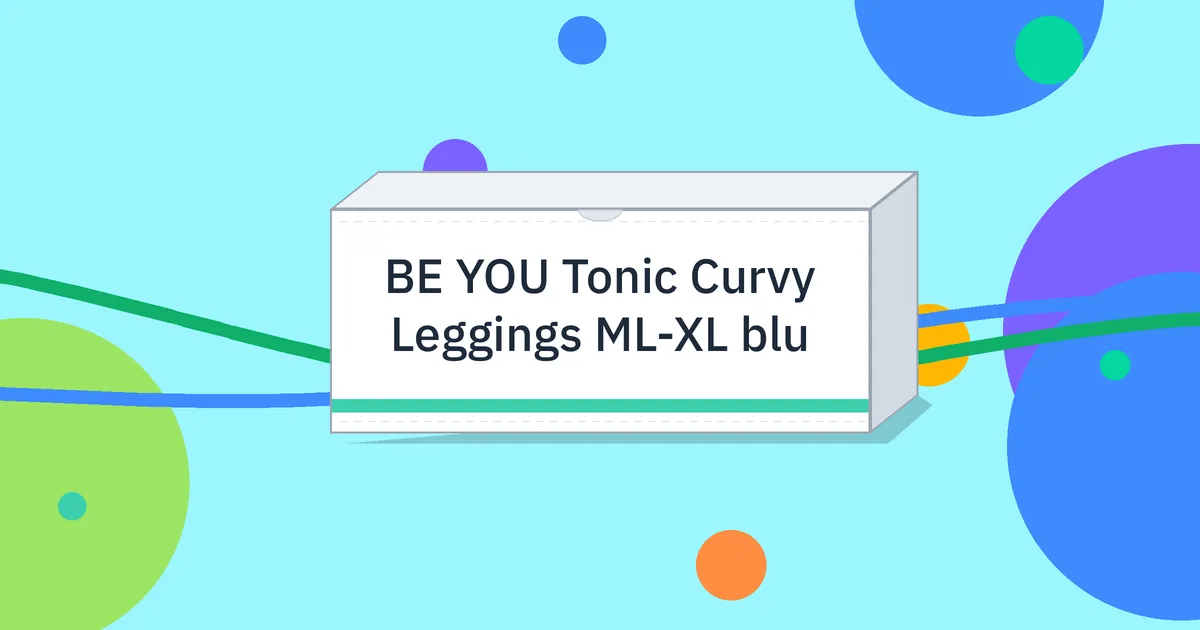 Symbolbild: Packung mit der Aufschrift BE YOU Tonic Curvy Leggings ML-XL blu (PZN 19165229) – Verfügbarkeit und Bezug in Apotheken in Frankfurt am Main