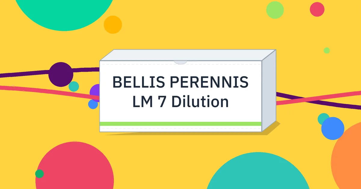 Symbolbild: Packung mit der Aufschrift BELLIS PERENNIS LM 7 Dilution (PZN 12791515) – Verfügbarkeit und Bezug in Apotheken in Frankfurt am Main