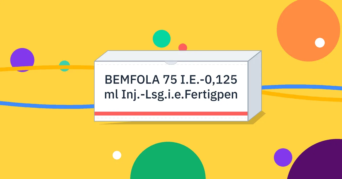 Symbolbild: Packung mit der Aufschrift BEMFOLA 75 I.E.-0,125 ml Inj.-Lsg.i.e.Fertigpen (PZN 17896414) – Verfügbarkeit und Bezug in Apotheken in Frankfurt am Main