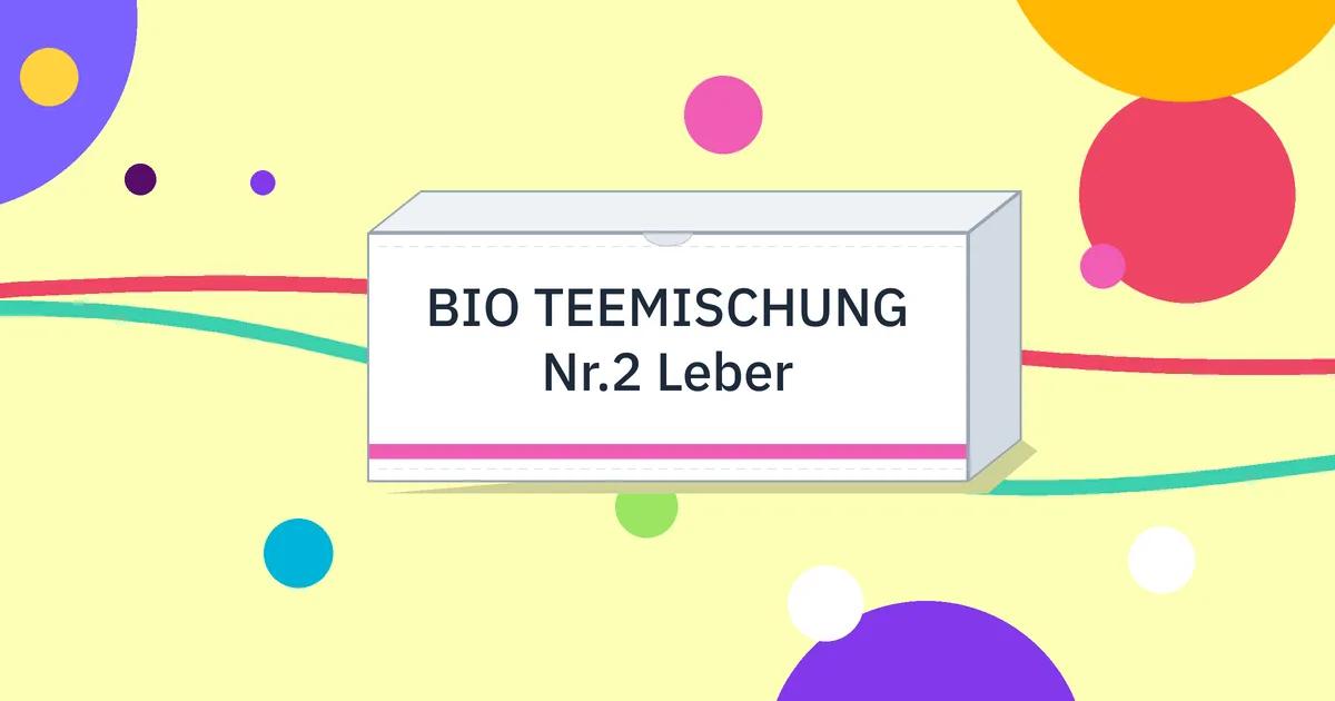 Symbolbild: Packung mit der Aufschrift BIO TEEMISCHUNG Nr.2 Leber (PZN 19365810) – Verfügbarkeit und Bezug in Apotheken in Frankfurt am Main