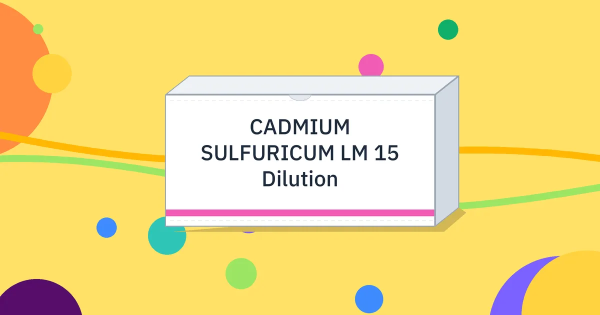 Symbolbild: Packung mit der Aufschrift CADMIUM SULFURICUM LM 15 Dilution (PZN 12798747) – Verfügbarkeit und Bezug in Apotheken in Frankfurt am Main