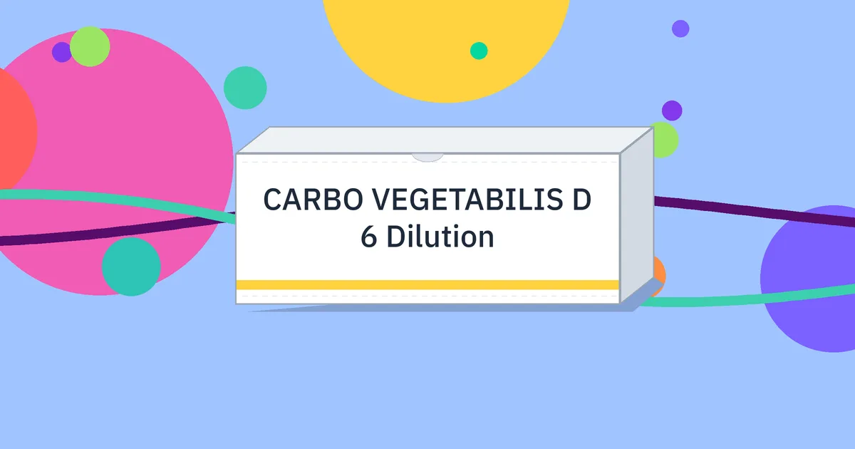 Symbolbild: Packung mit der Aufschrift CARBO VEGETABILIS D 6 Dilution (PZN 02889130) – Verfügbarkeit und Bezug in Apotheken in Frankfurt am Main