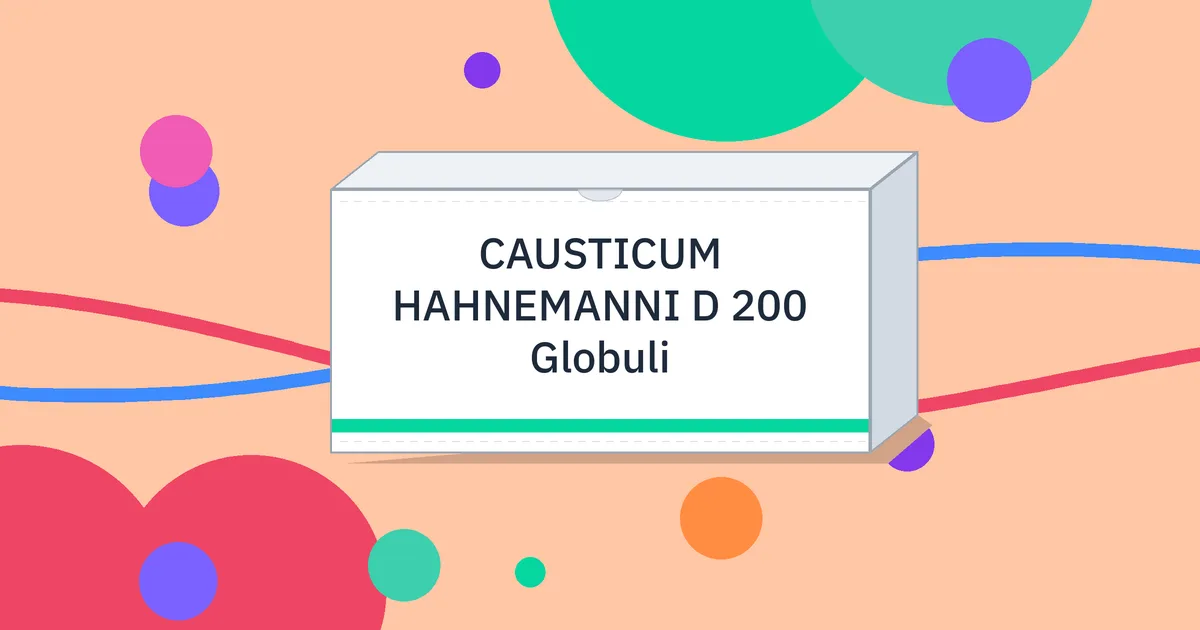 Symbolbild: Packung mit der Aufschrift CAUSTICUM HAHNEMANNI D 200 Globuli (PZN 14311933) – Verfügbarkeit und Bezug in Apotheken in Frankfurt am Main