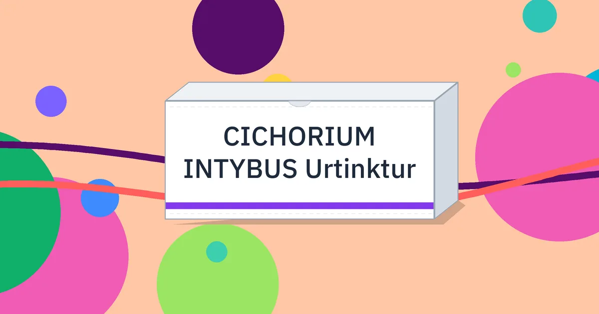 Symbolbild: Packung mit der Aufschrift CICHORIUM INTYBUS Urtinktur (PZN 02806374) – Verfügbarkeit und Bezug in Apotheken in Frankfurt am Main