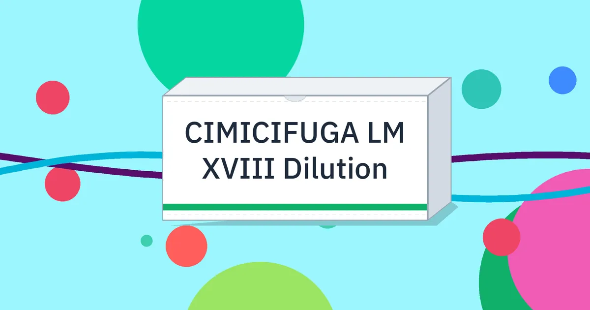 Symbolbild: Packung mit der Aufschrift CIMICIFUGA LM XVIII Dilution (PZN 02668127) – Verfügbarkeit und Bezug in Apotheken in Frankfurt am Main