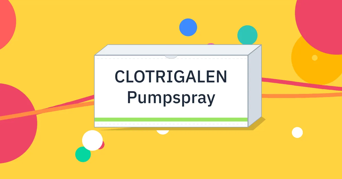 Symbolbild: Packung mit der Aufschrift CLOTRIGALEN Pumpspray (PZN 07478650) – Verfügbarkeit und Bezug in Apotheken in Frankfurt am Main
