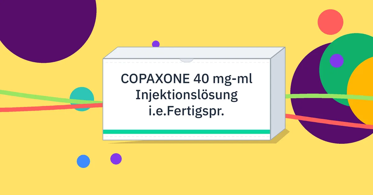 Symbolbild: Packung mit der Aufschrift COPAXONE 40 mg-ml Injektionslösung i.e.Fertigspr. (PZN 12388357) – Verfügbarkeit und Bezug in Apotheken in Frankfurt am Main