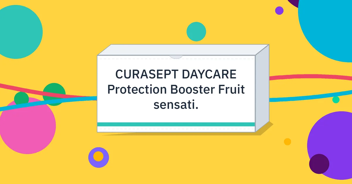 Symbolbild: Packung mit der Aufschrift CURASEPT DAYCARE Protection Booster Fruit sensati. (PZN 18680248) – Verfügbarkeit und Bezug in Apotheken in Frankfurt am Main