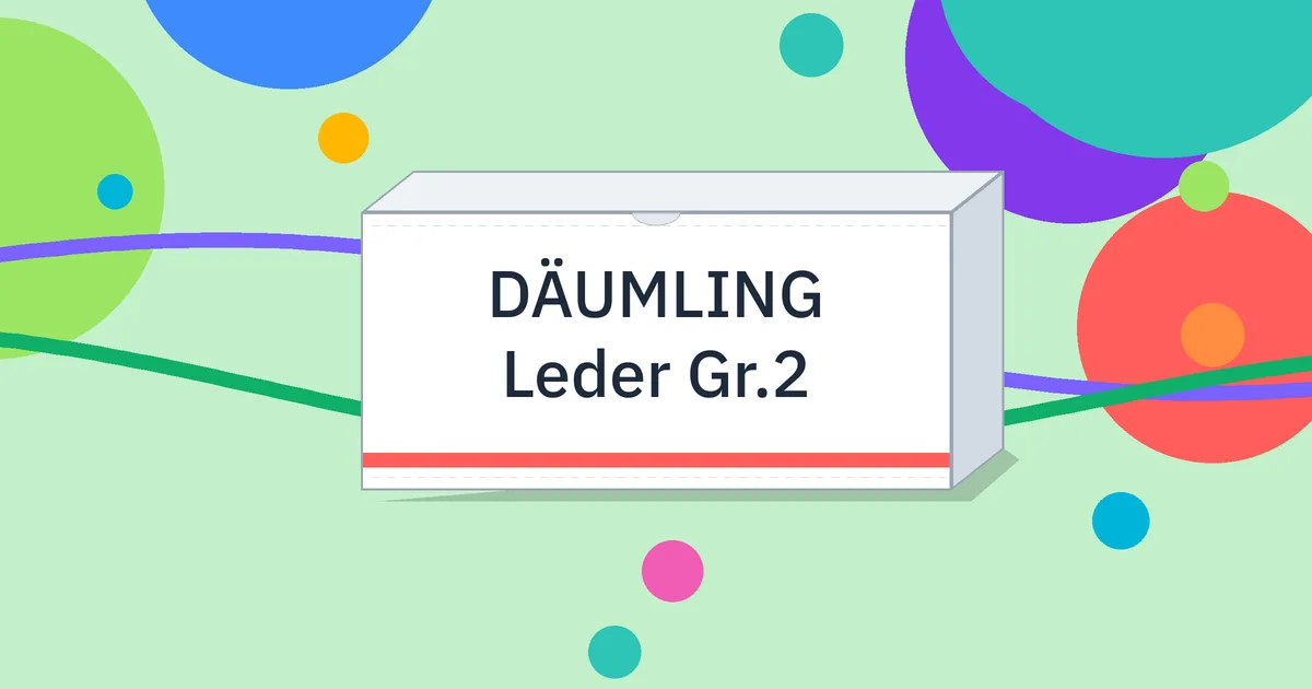 Symbolbild: Packung mit der Aufschrift DÄUMLING Leder Gr.2 (PZN 03236944) – Verfügbarkeit und Bezug in Apotheken in Frankfurt am Main