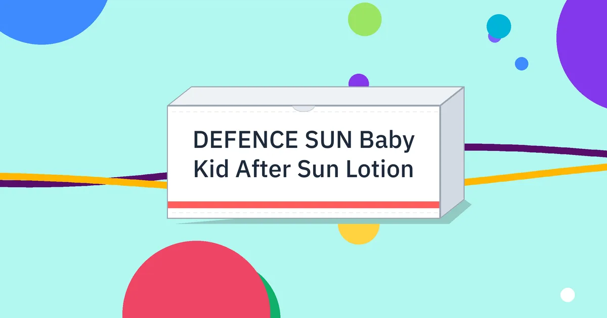 Symbolbild: Packung mit der Aufschrift DEFENCE SUN Baby Kid After Sun Lotion (PZN 11892757) – Verfügbarkeit und Bezug in Apotheken in Frankfurt am Main