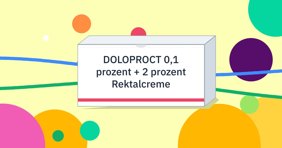 Symbolbild: Packung mit der Aufschrift DOLOPROCT 0,1 prozent + 2 prozent Rektalcreme (PZN 03130507) – Verfügbarkeit und Bezug in Apotheken in Frankfurt am Main