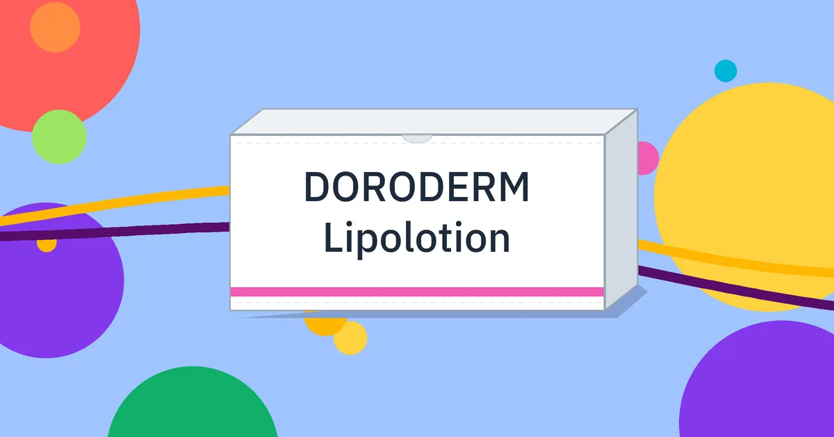 Symbolbild: Packung mit der Aufschrift DORODERM Lipolotion (PZN 01271801) – Verfügbarkeit und Bezug in Apotheken in Frankfurt am Main