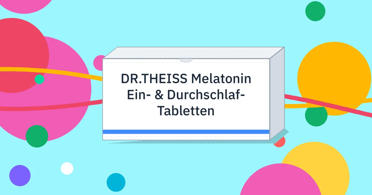 Symbolbild: Packung mit der Aufschrift DR.THEISS Melatonin Ein- & Durchschlaf-Tabletten (PZN 18728802) – Verfügbarkeit und Bezug in Apotheken in Frankfurt am Main