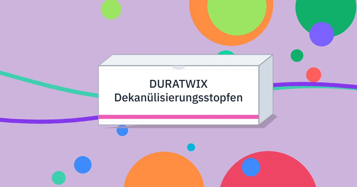 Symbolbild: Packung mit der Aufschrift DURATWIX Dekanülisierungsstopfen (PZN 06992132) – Verfügbarkeit und Bezug in Apotheken in Frankfurt am Main