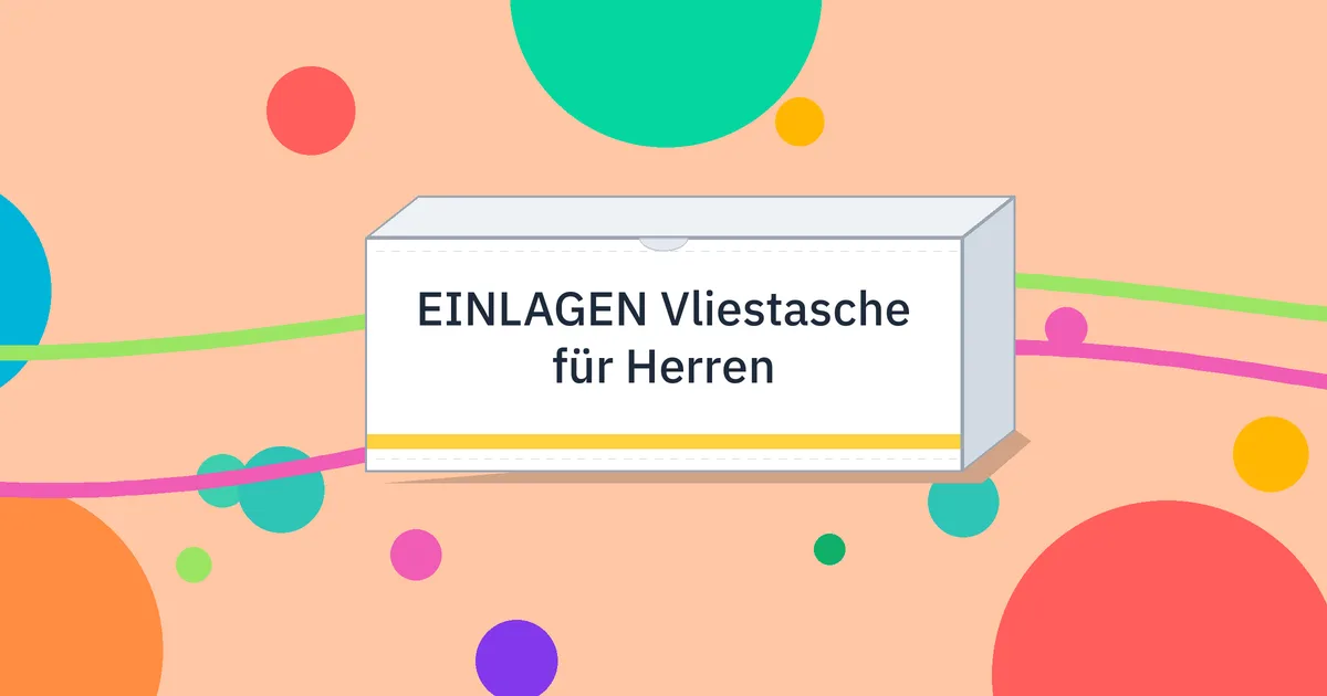 Symbolbild: Packung mit der Aufschrift EINLAGEN Vliestasche für Herren (PZN 00234330) – Verfügbarkeit und Bezug in Apotheken in Frankfurt am Main