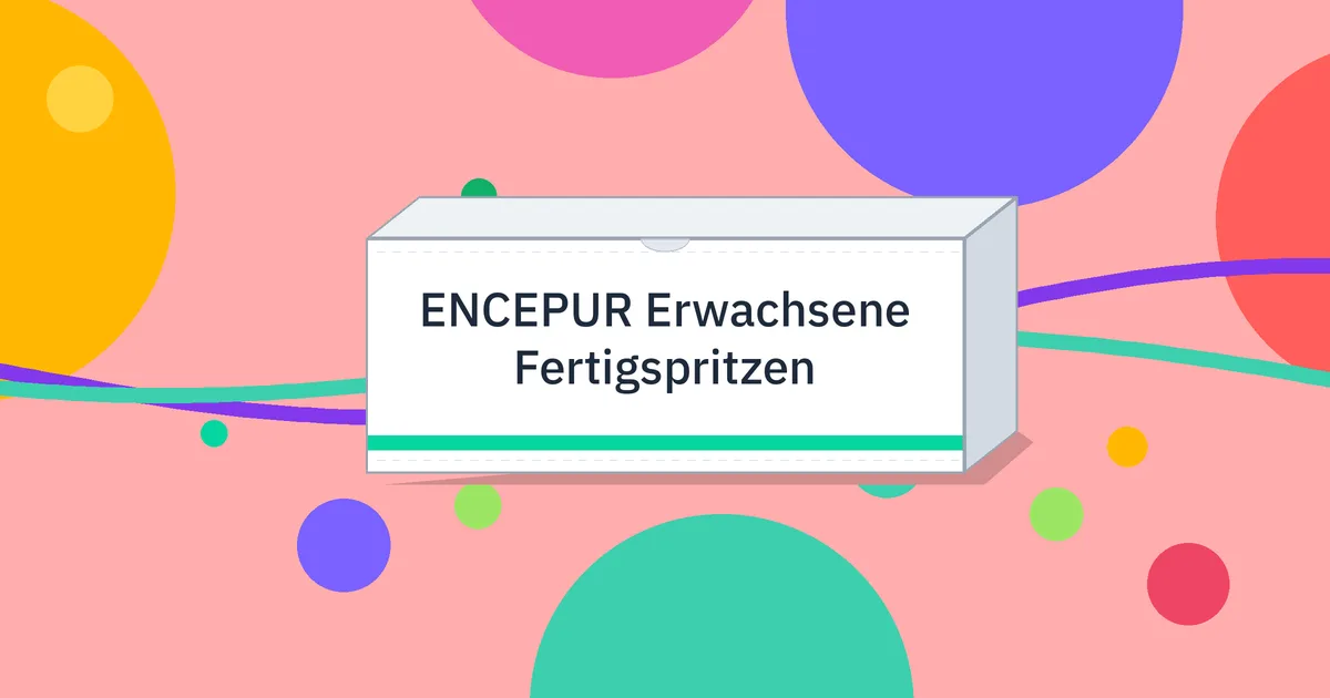 Symbolbild: Packung mit der Aufschrift ENCEPUR Erwachsene Fertigspritzen (PZN 10962680) – Verfügbarkeit und Bezug in Apotheken in Frankfurt am Main