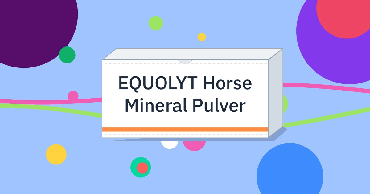 Symbolbild: Packung mit der Aufschrift EQUOLYT Horse Mineral Pulver (PZN 00503882) – Verfügbarkeit und Bezug in Apotheken in Frankfurt am Main