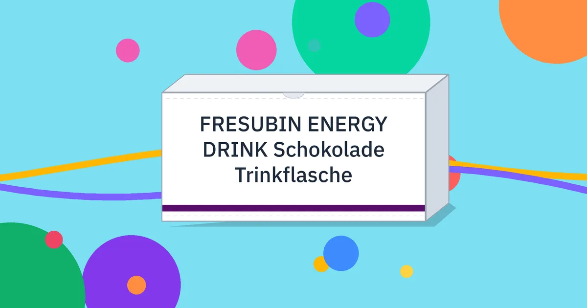 Symbolbild: Packung mit der Aufschrift FRESUBIN ENERGY DRINK Schokolade Trinkflasche (PZN 20190913) – Verfügbarkeit und Bezug in Apotheken in Frankfurt am Main