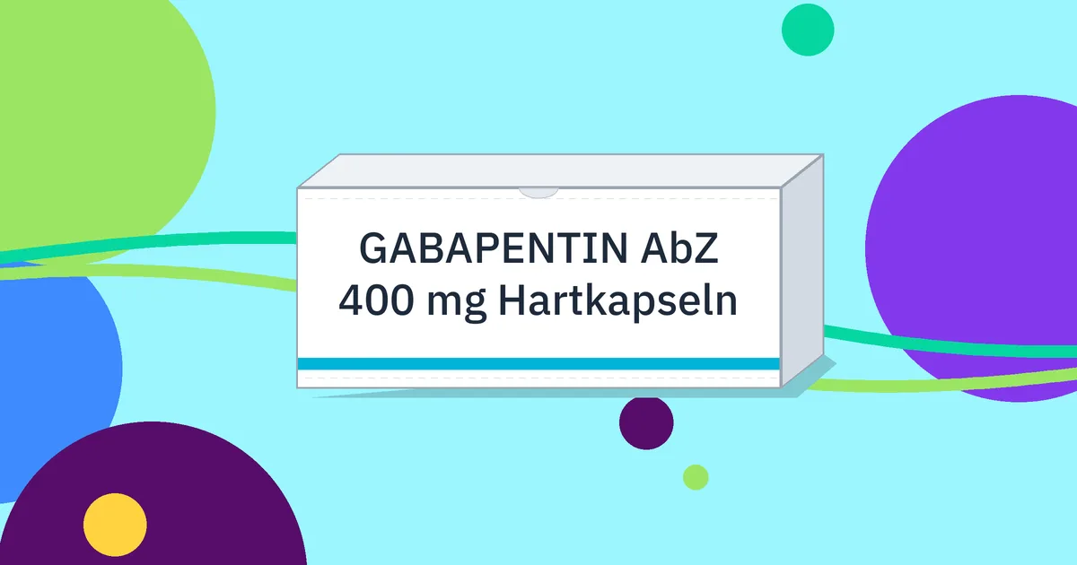 Symbolbild: Packung mit der Aufschrift GABAPENTIN AbZ 400 mg Hartkapseln (PZN 03854004) – Verfügbarkeit und Bezug in Apotheken in Frankfurt am Main