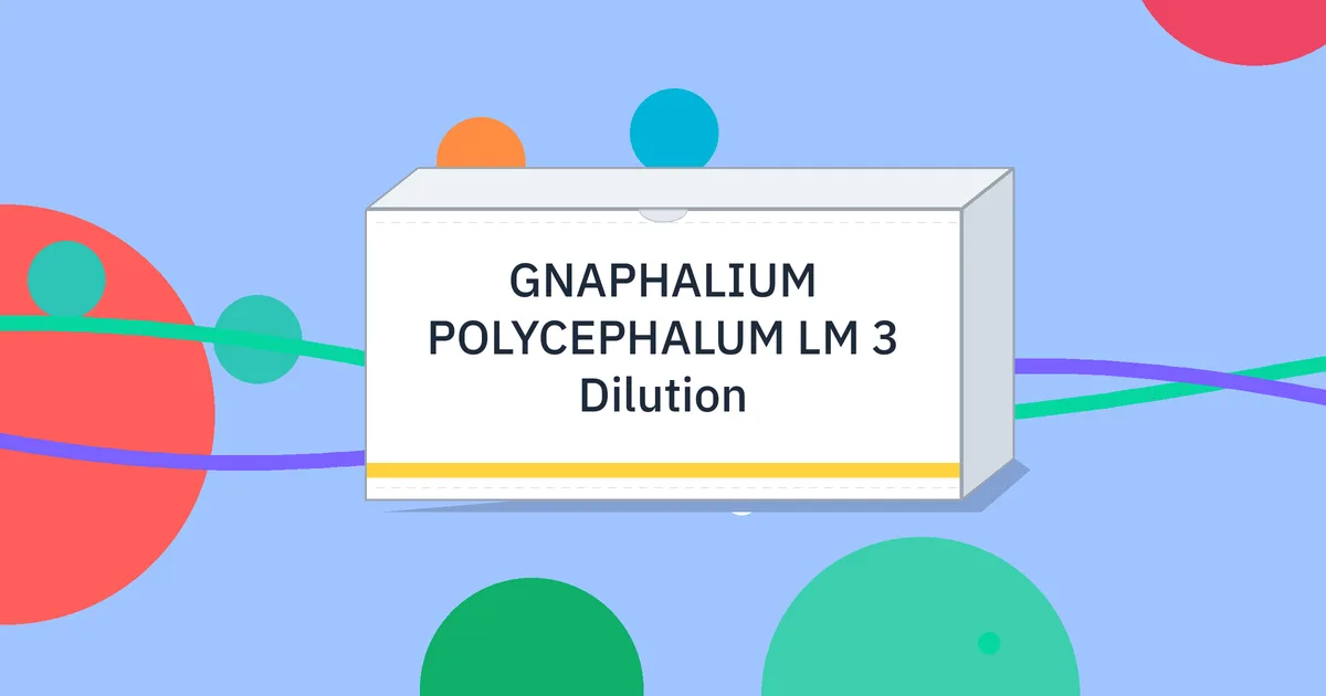 Symbolbild: Packung mit der Aufschrift GNAPHALIUM POLYCEPHALUM LM 3 Dilution (PZN 13545008) – Verfügbarkeit und Bezug in Apotheken in Frankfurt am Main