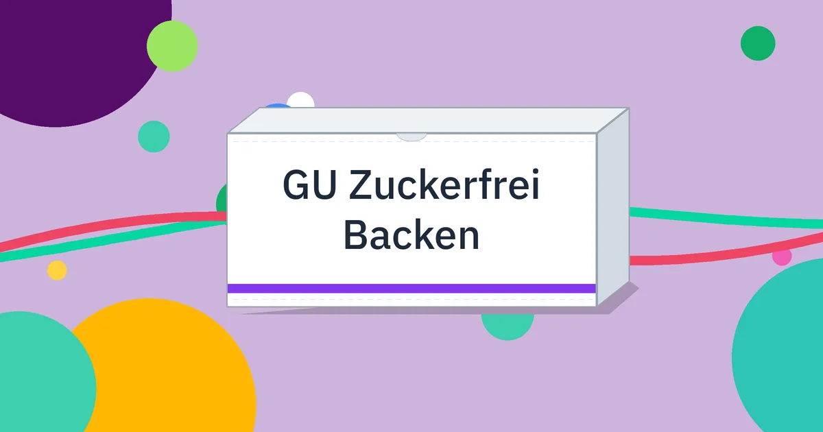 Symbolbild: Packung mit der Aufschrift GU Zuckerfrei Backen (PZN 13928471) – Verfügbarkeit und Bezug in Apotheken in Frankfurt am Main