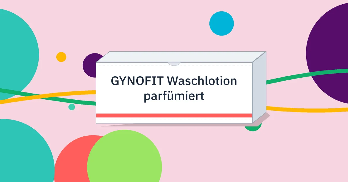 Symbolbild: Packung mit der Aufschrift GYNOFIT Waschlotion parfümiert (PZN 20399530) – Verfügbarkeit und Bezug in Apotheken in Frankfurt am Main
