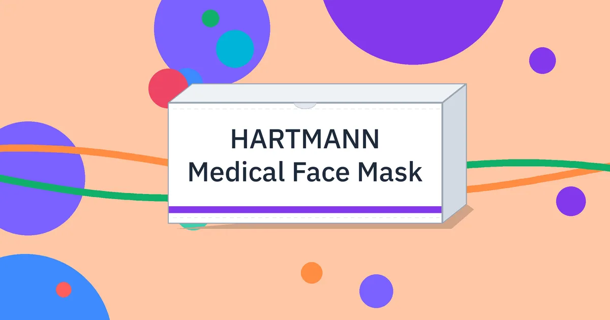 Symbolbild: Packung mit der Aufschrift HARTMANN Medical Face Mask (PZN 16797555) – Verfügbarkeit und Bezug in Apotheken in Frankfurt am Main