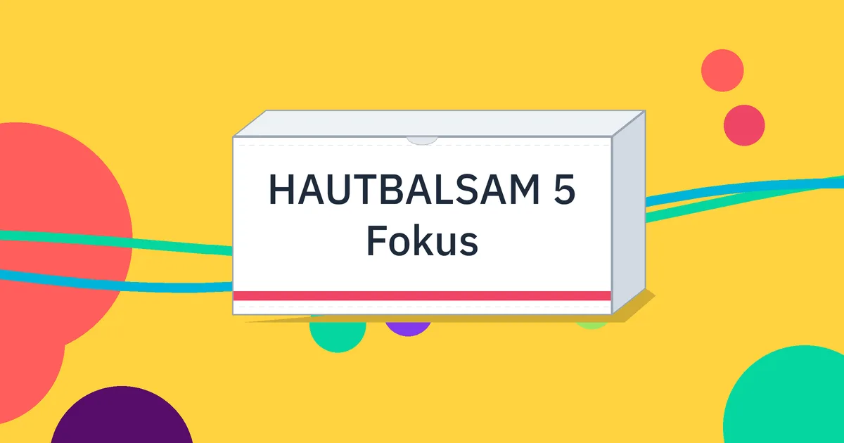 Symbolbild: Packung mit der Aufschrift HAUTBALSAM 5 Fokus (PZN 19393657) – Verfügbarkeit und Bezug in Apotheken in Frankfurt am Main