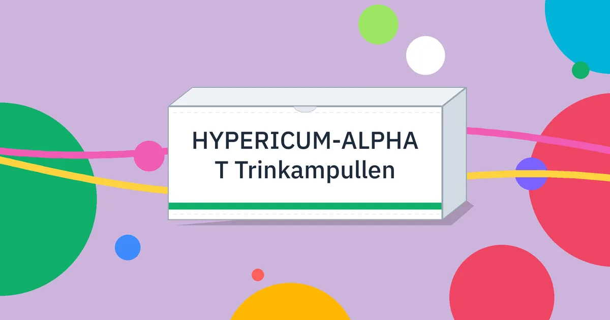 Symbolbild: Packung mit der Aufschrift HYPERICUM-ALPHA T Trinkampullen (PZN 10222807) – Verfügbarkeit und Bezug in Apotheken in Frankfurt am Main