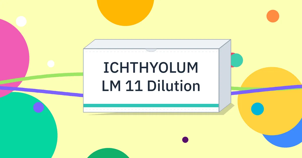 Symbolbild: Packung mit der Aufschrift ICHTHYOLUM LM 11 Dilution (PZN 13558583) – Verfügbarkeit und Bezug in Apotheken in Frankfurt am Main