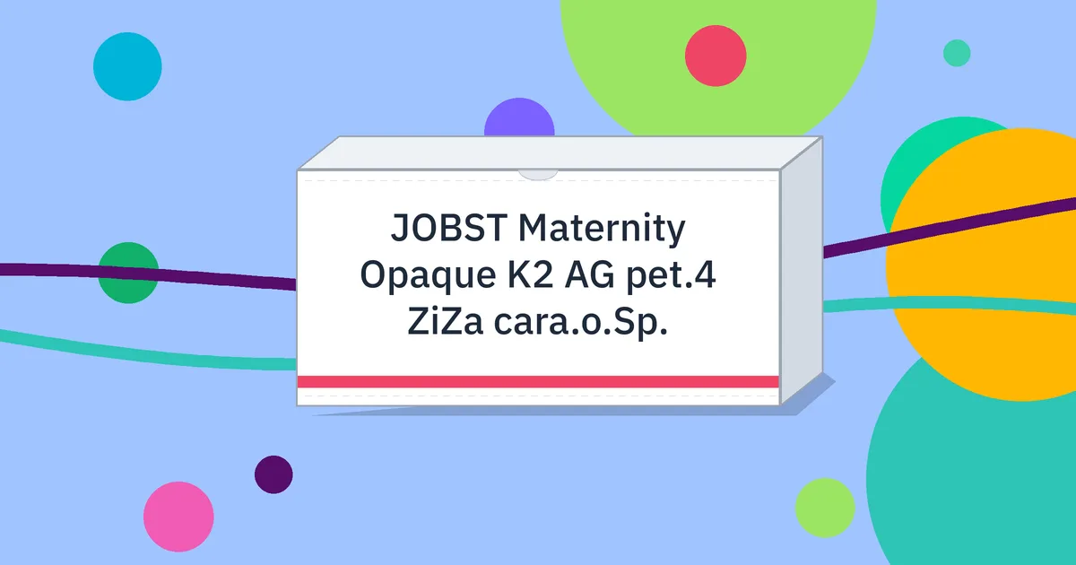 Symbolbild: Packung mit der Aufschrift JOBST Maternity Opaque K2 AG pet.4 ZiZa cara.o.Sp. (PZN 15851382) – Verfügbarkeit und Bezug in Apotheken in Frankfurt am Main