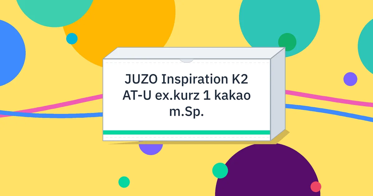 Symbolbild: Packung mit der Aufschrift JUZO Inspiration K2 AT-U ex.kurz 1 kakao m.Sp. (PZN 14952477) – Verfügbarkeit und Bezug in Apotheken in Frankfurt am Main