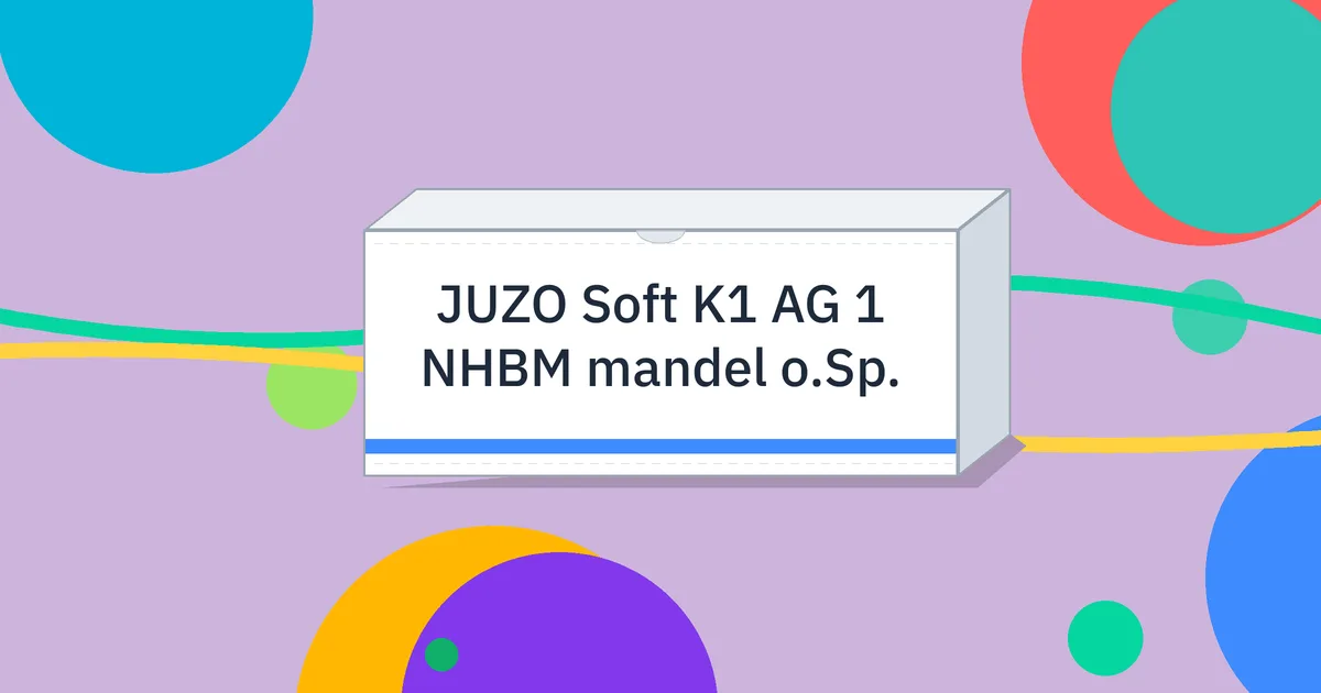 Symbolbild: Packung mit der Aufschrift JUZO Soft K1 AG 1 NHBM mandel o.Sp. (PZN 14994961) – Verfügbarkeit und Bezug in Apotheken in Frankfurt am Main