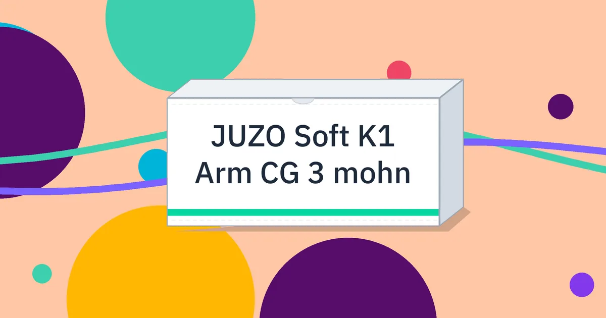 Symbolbild: Packung mit der Aufschrift JUZO Soft K1 Arm CG 3 mohn (PZN 15508520) – Verfügbarkeit und Bezug in Apotheken in Frankfurt am Main