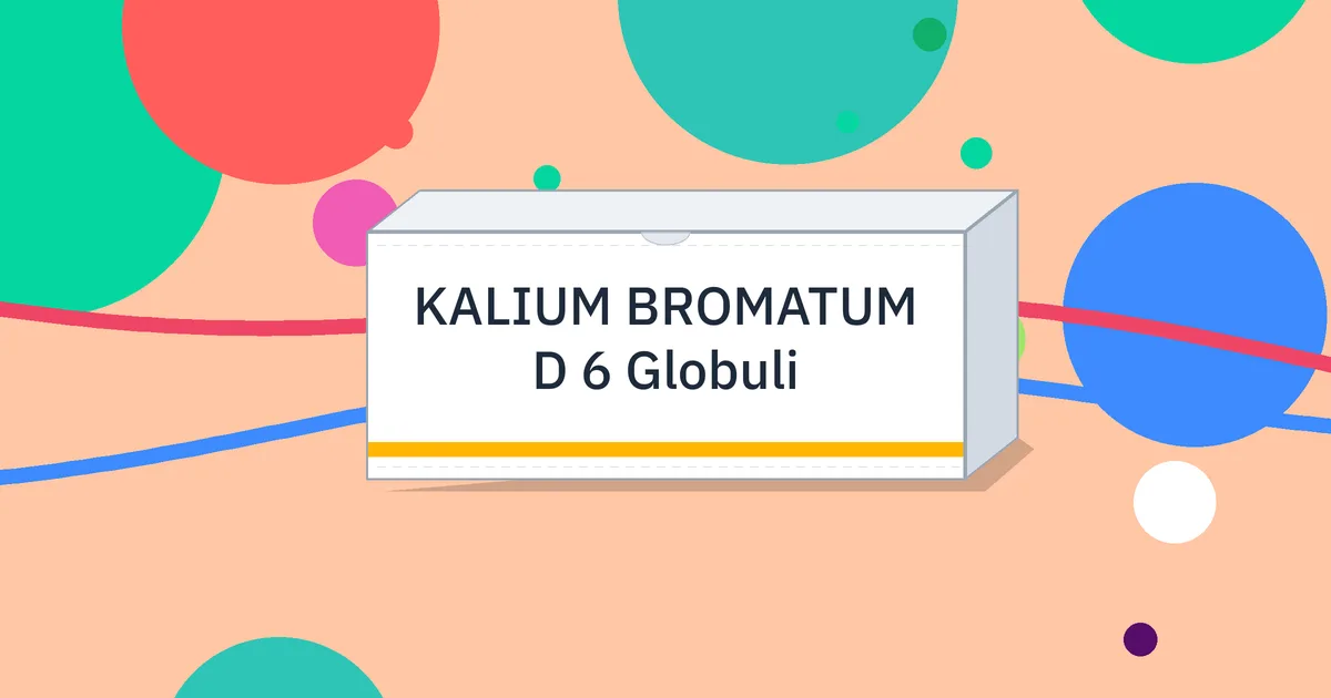 Symbolbild: Packung mit der Aufschrift KALIUM BROMATUM D 6 Globuli (PZN 04222602) – Verfügbarkeit und Bezug in Apotheken in Frankfurt am Main