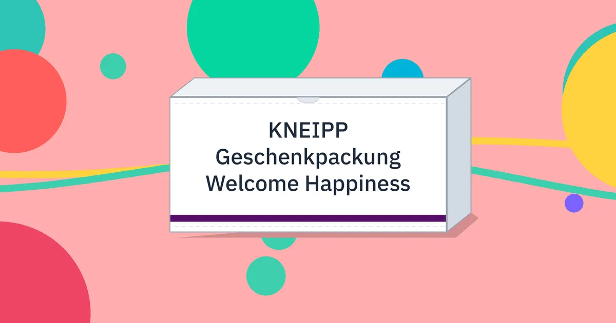Symbolbild: Packung mit der Aufschrift KNEIPP Geschenkpackung Welcome Happiness (PZN 17373774) – Verfügbarkeit und Bezug in Apotheken in Frankfurt am Main