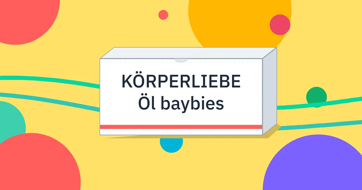 Symbolbild: Packung mit der Aufschrift KÖRPERLIEBE Öl baybies (PZN 18268714) – Verfügbarkeit und Bezug in Apotheken in Frankfurt am Main