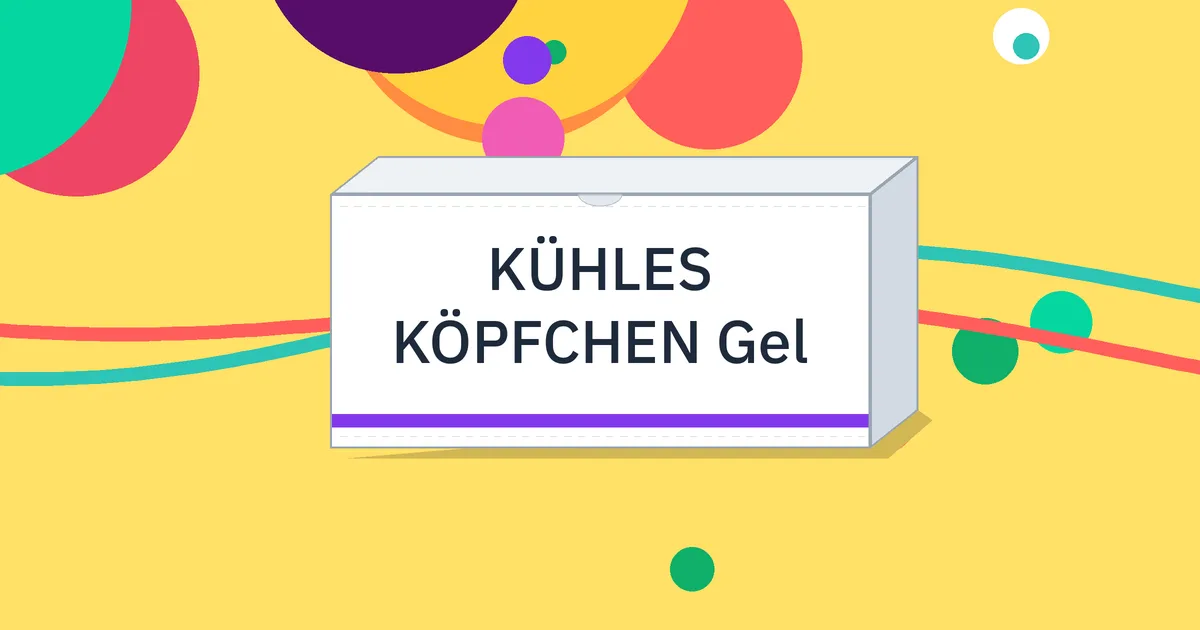 Symbolbild: Packung mit der Aufschrift KÜHLES KÖPFCHEN Gel (PZN 18317453) – Verfügbarkeit und Bezug in Apotheken in Frankfurt am Main