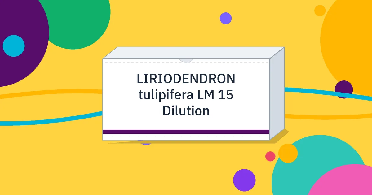 Symbolbild: Packung mit der Aufschrift LIRIODENDRON tulipifera LM 15 Dilution (PZN 13531093) – Verfügbarkeit und Bezug in Apotheken in Frankfurt am Main