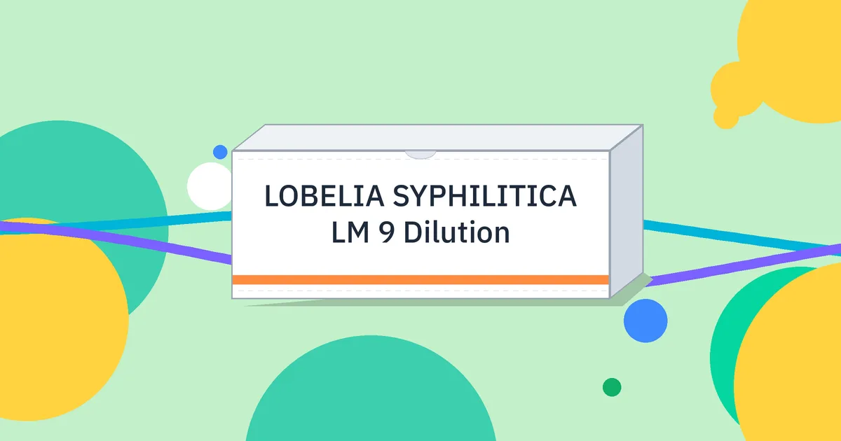 Symbolbild: Packung mit der Aufschrift LOBELIA SYPHILITICA LM 9 Dilution (PZN 13534743) – Verfügbarkeit und Bezug in Apotheken in Frankfurt am Main